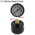 Accurate Pressure Gauge Air Compressor Gauge Easy to Read Display ...