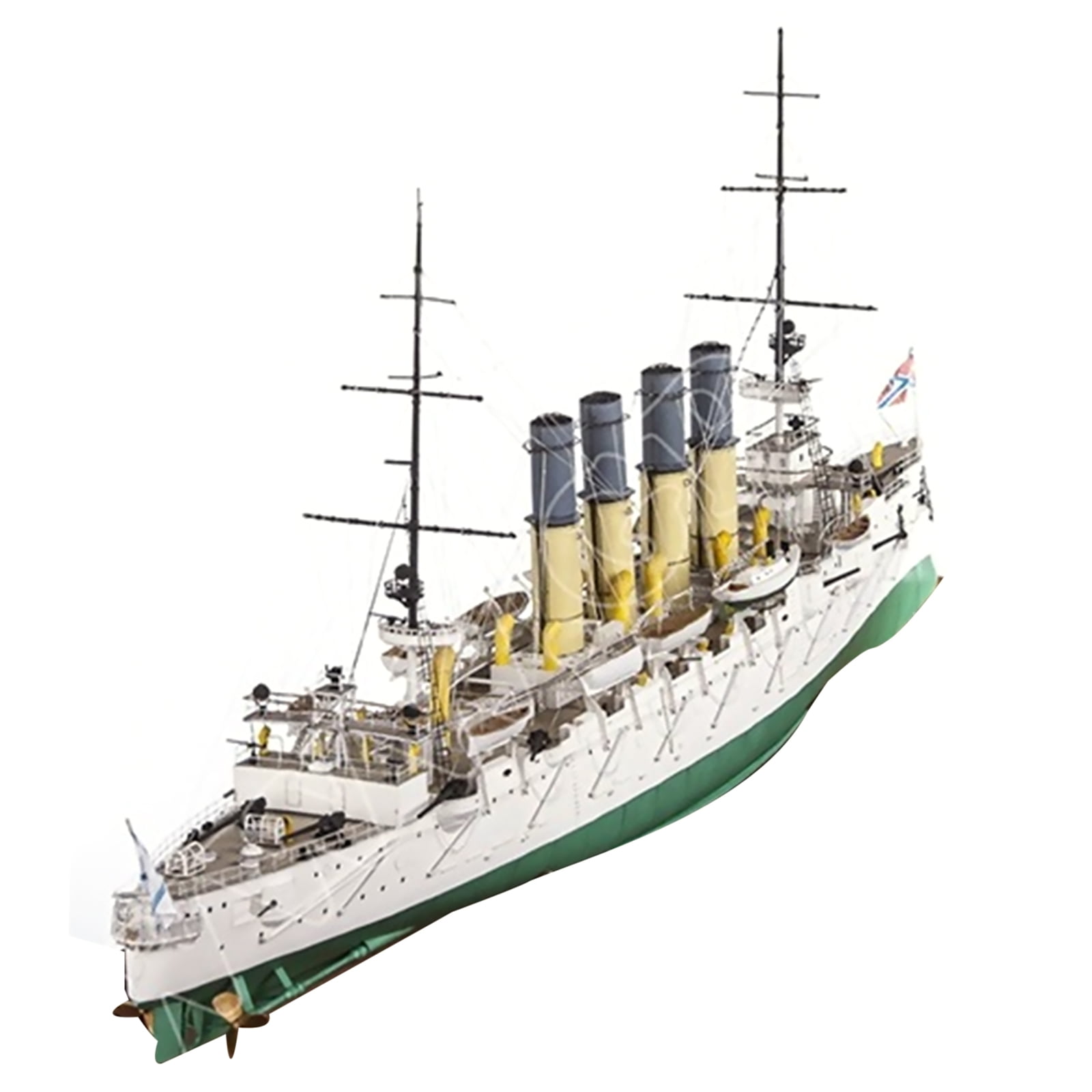 Accurate Scale Paper Ship Model Coastal Ferry Cruiser Challenging DIY ...