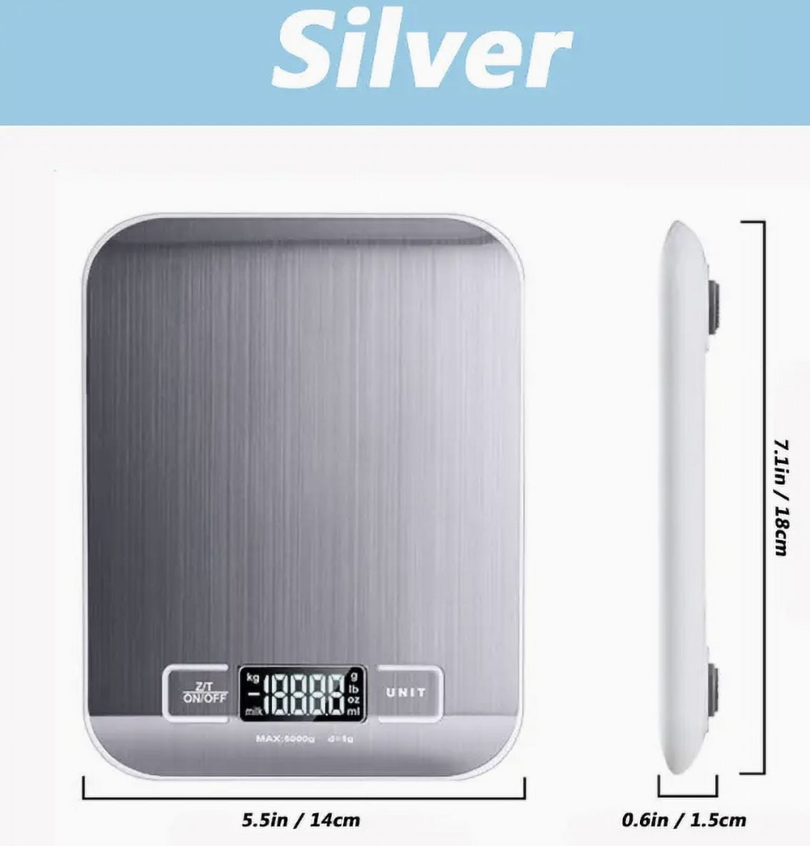 Accurate Stainless Steel Kitchen Scale for Baking and Cooking ...