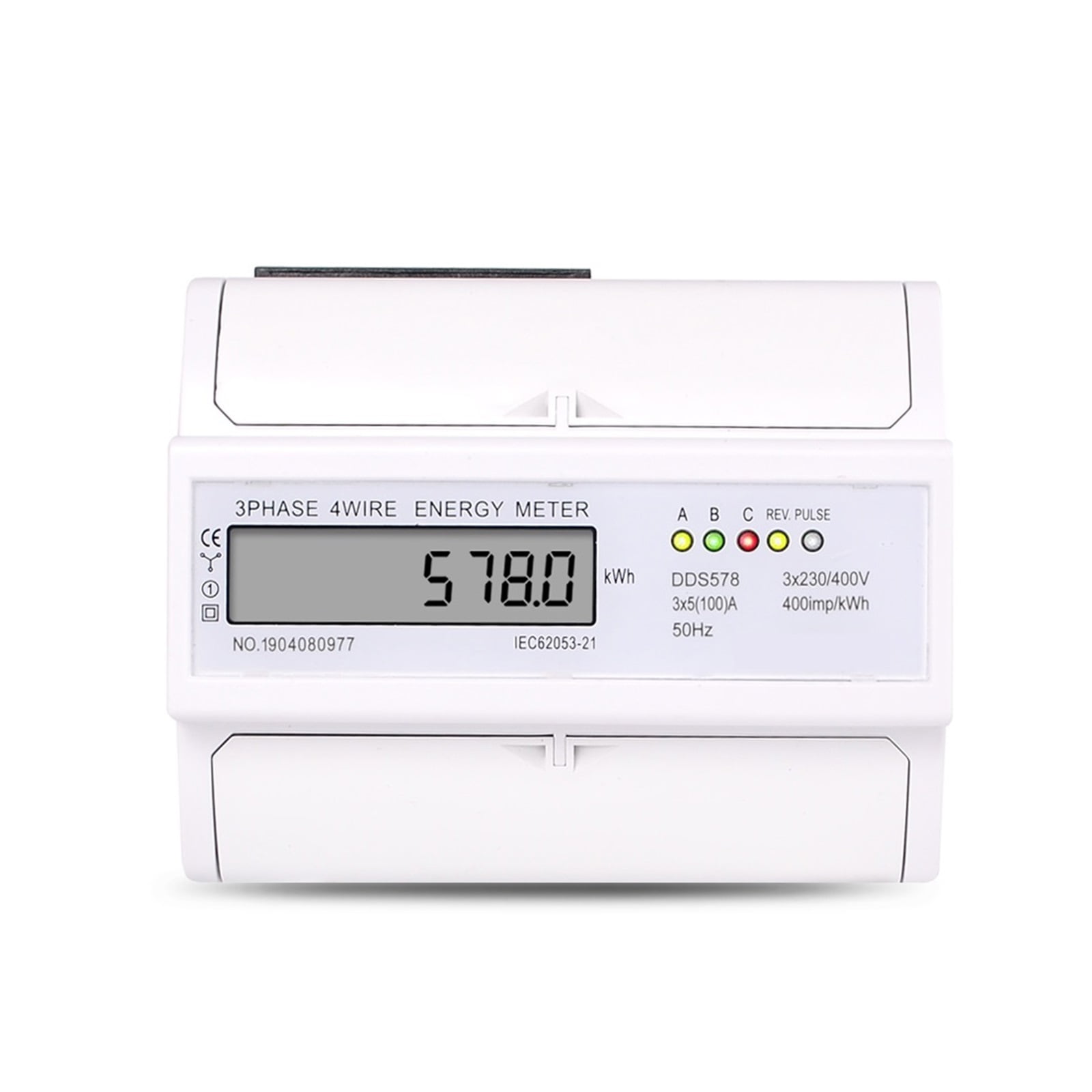 Accurate Three Phases 4 Wires 5-100A Digital Wattmeter Electricity ...