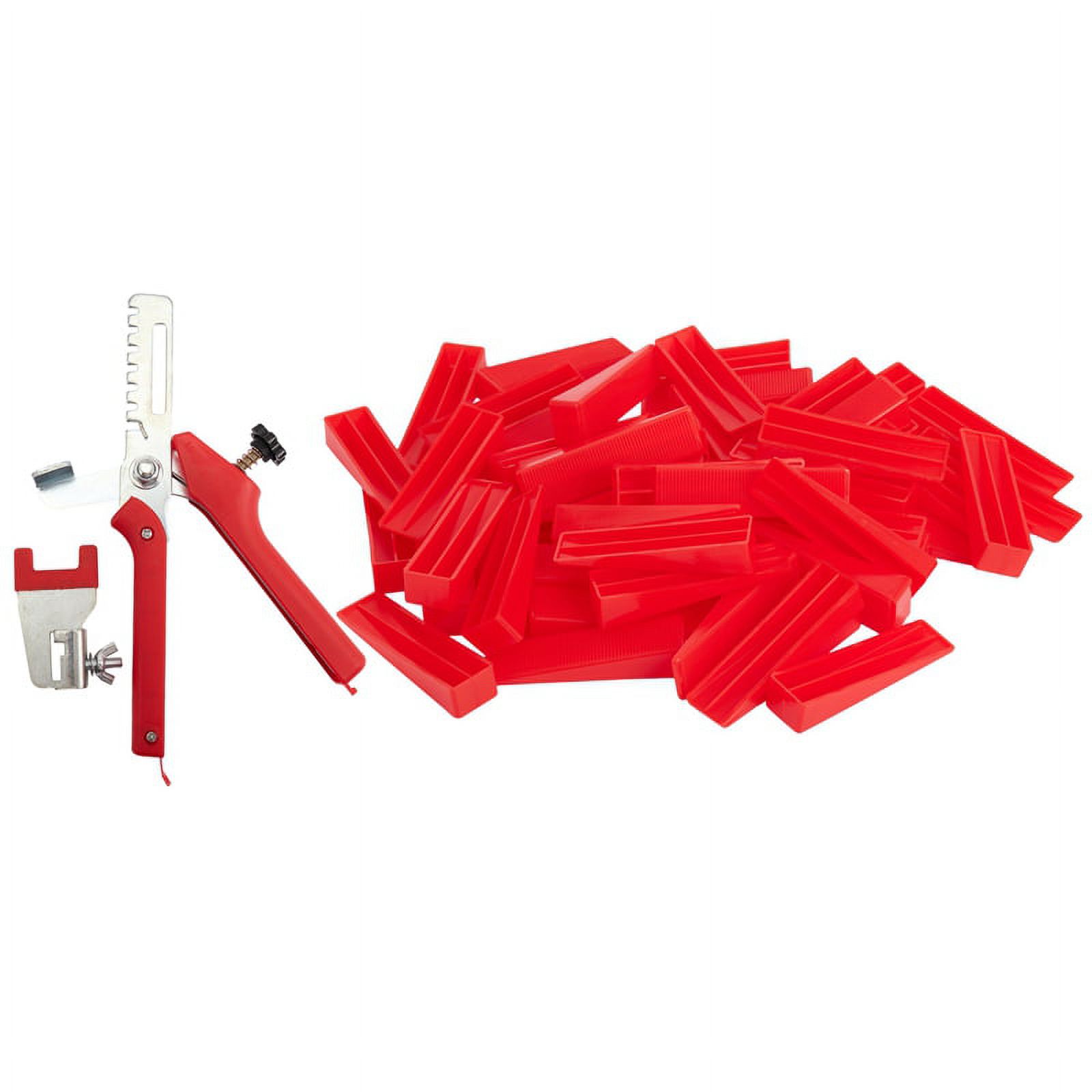 Accurate Tile Leveling System100 Clips + 100 Wedges+1Tile pliers Floor ...