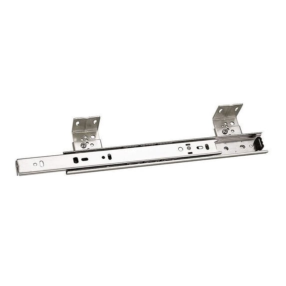 Accuride Drawer Slide, Side Mount, 3/4 Ext., Soft Close, PK2, 1/2"W C ...