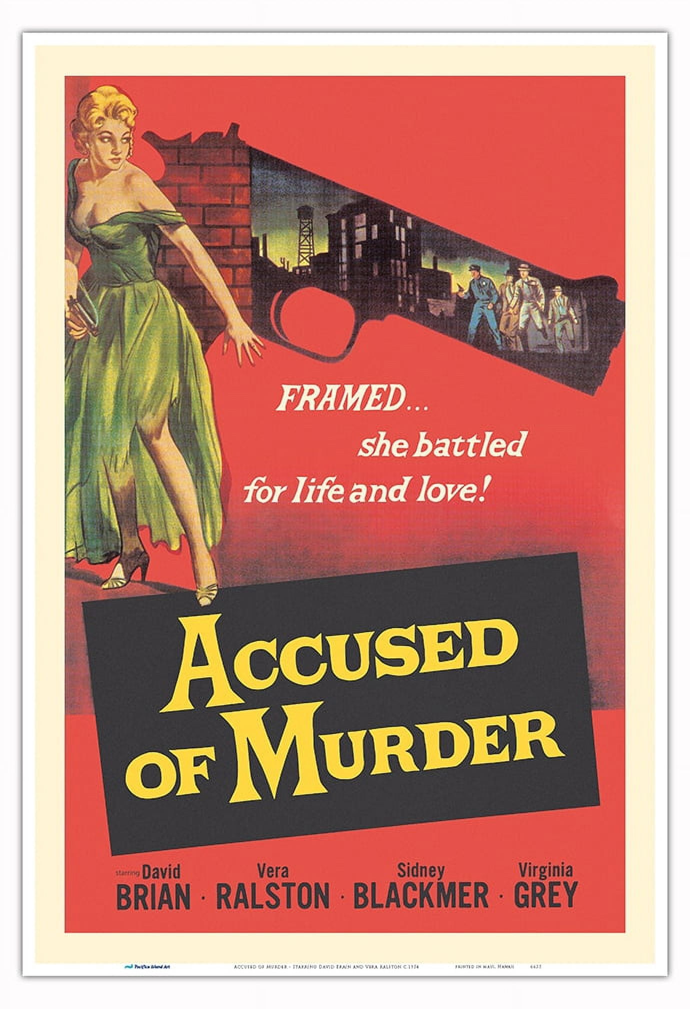 Accused of Murder - Starring David Brain and Vera Ralston - Vintage ...