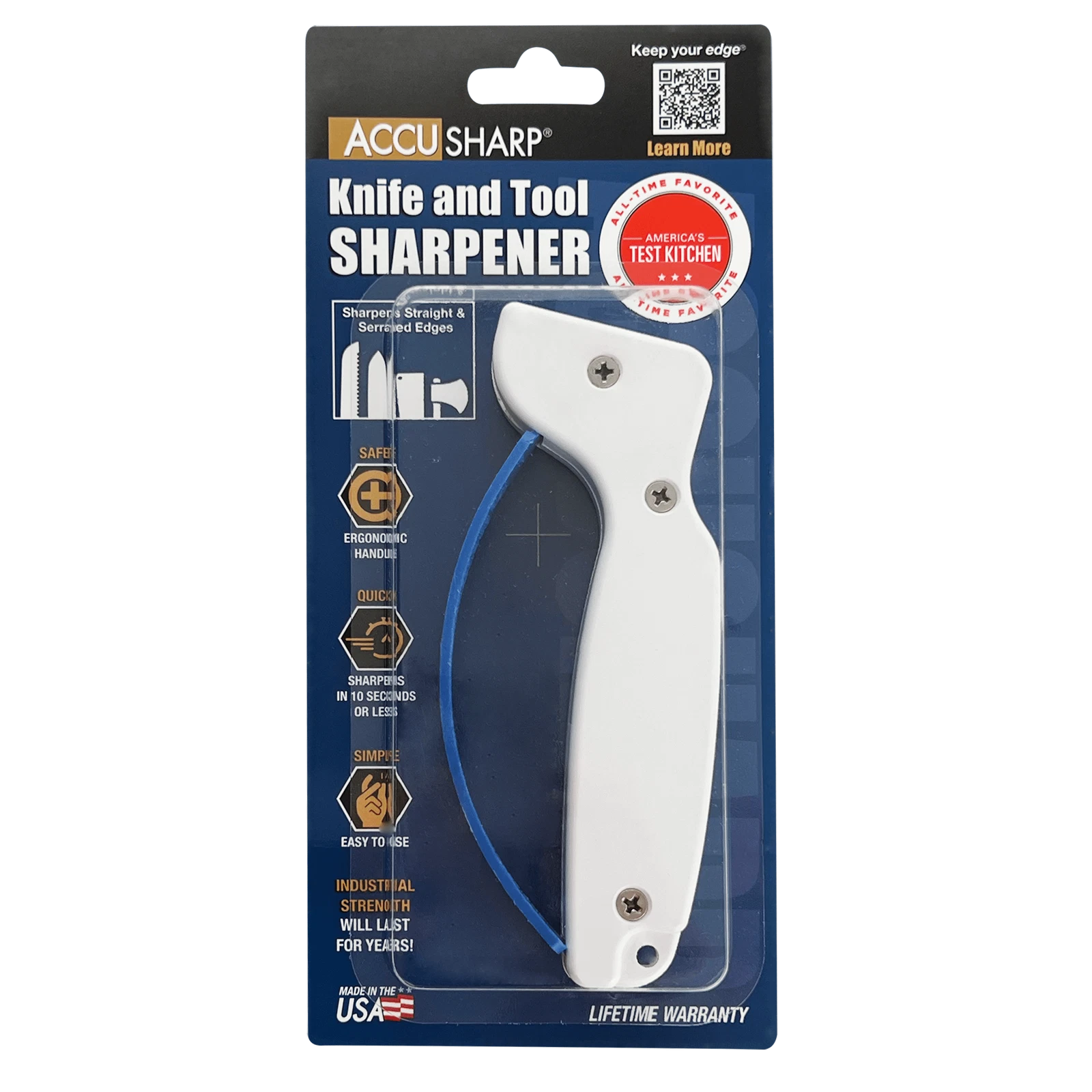 Accusharp Knife And Tool Sharpener 070C With Diamond Honed Tungsten ...