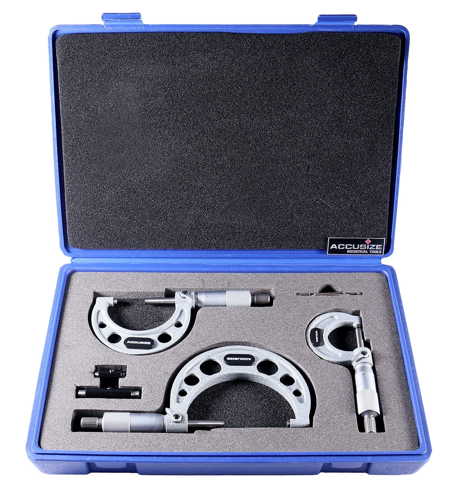 Accusize 0-3 inch by 0.0001'' Ultra-Precision Outside Micrometers ...