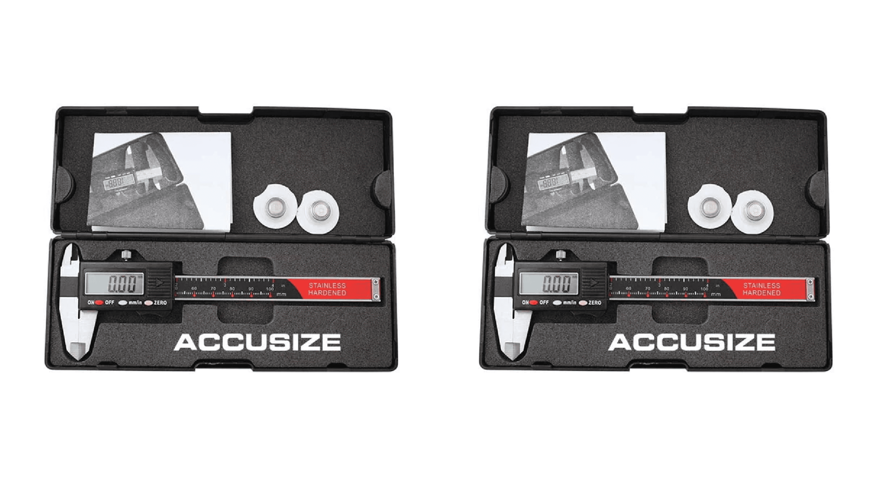 Accusize 0-4" / 0-100mmx0.0005/0.01mm 3-Key Electronic Digital Caliper ...