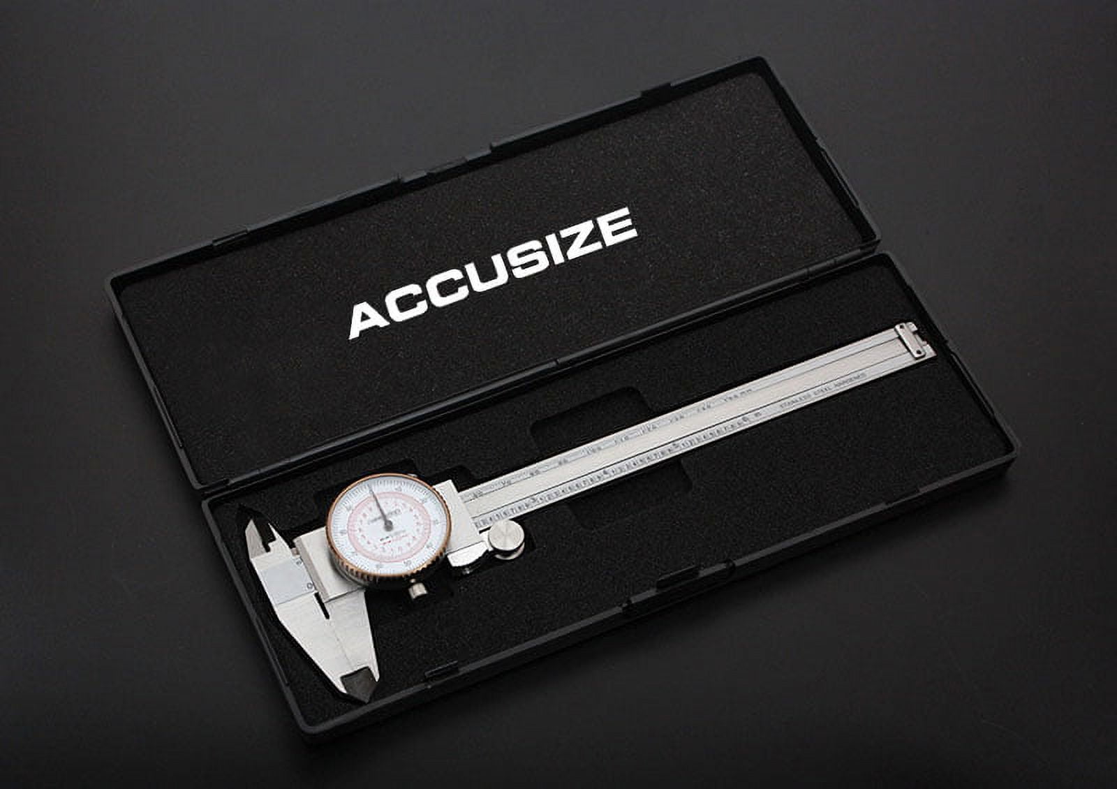 Accusize 0-6''/0-150 mm by 0.001''/0.02 mm Inch/Metric Dual Needle ...