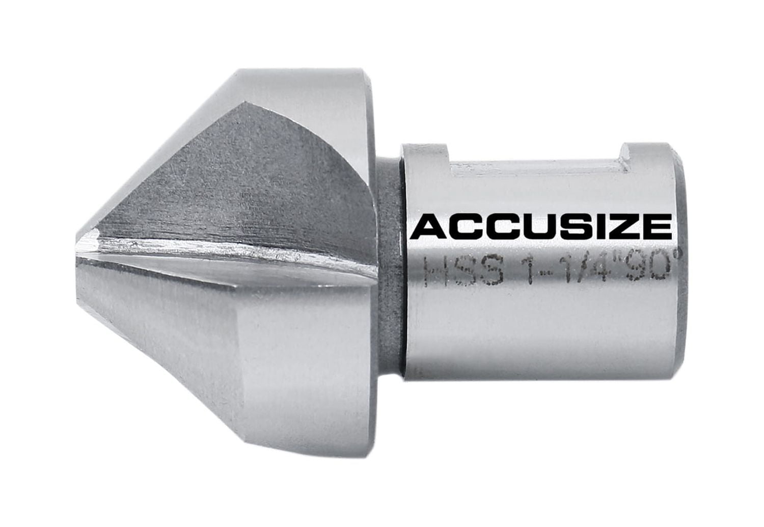 Accusize 1-1/4'' Hss Countersink for Rota-Cutter, 3/4'' Weldon Shank ...