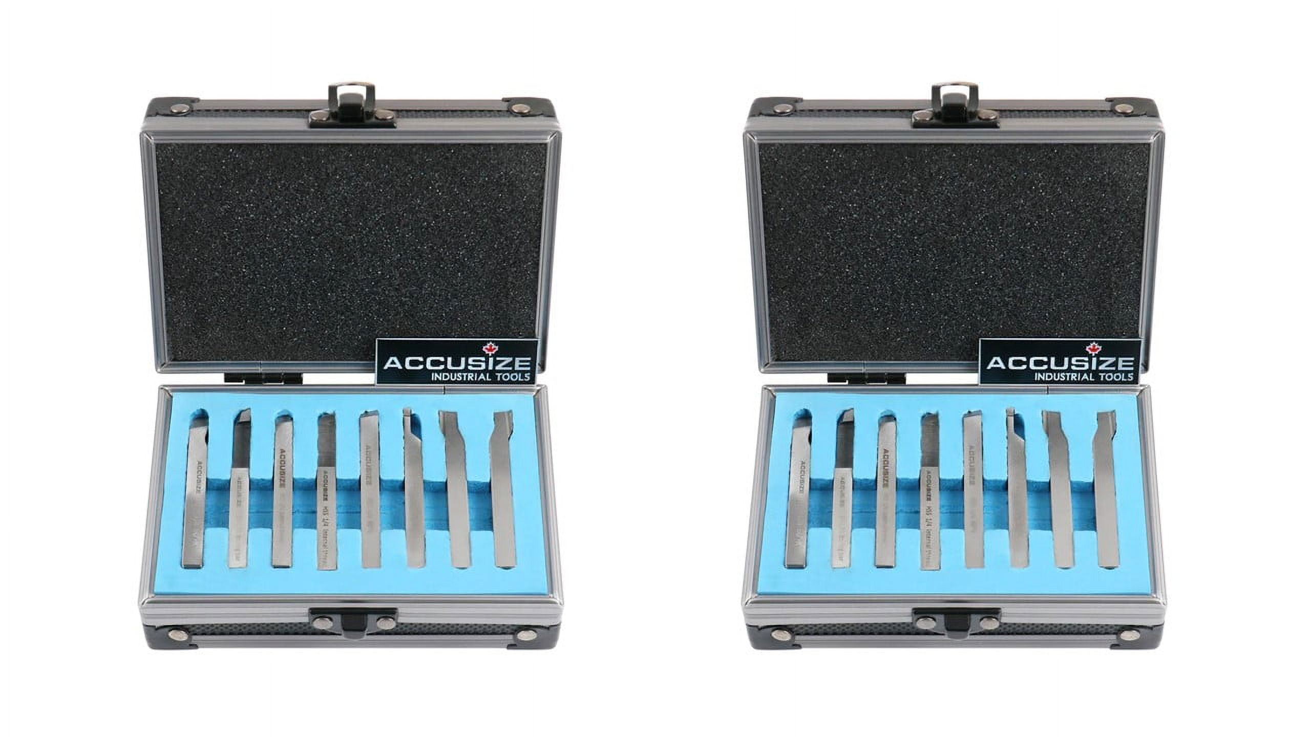 Accusize 1/4'' 8 pcs H.S.S. Tool Bits, 2 pcs/pack, Pre-Ground for ...