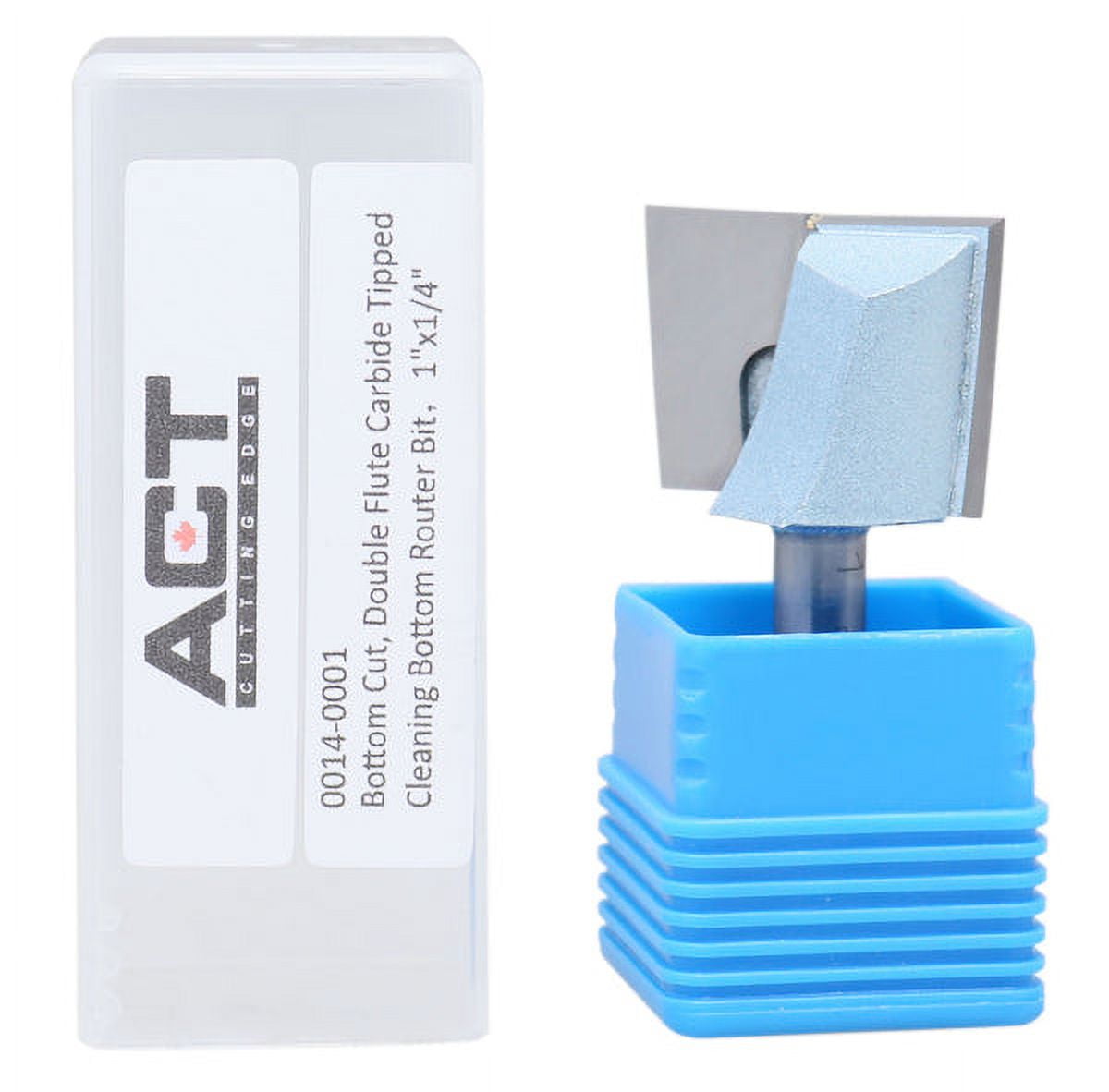 Accusize 1/4" Shk Dia x 1" Cutting Dia Double Flute Carbide Tipped ...