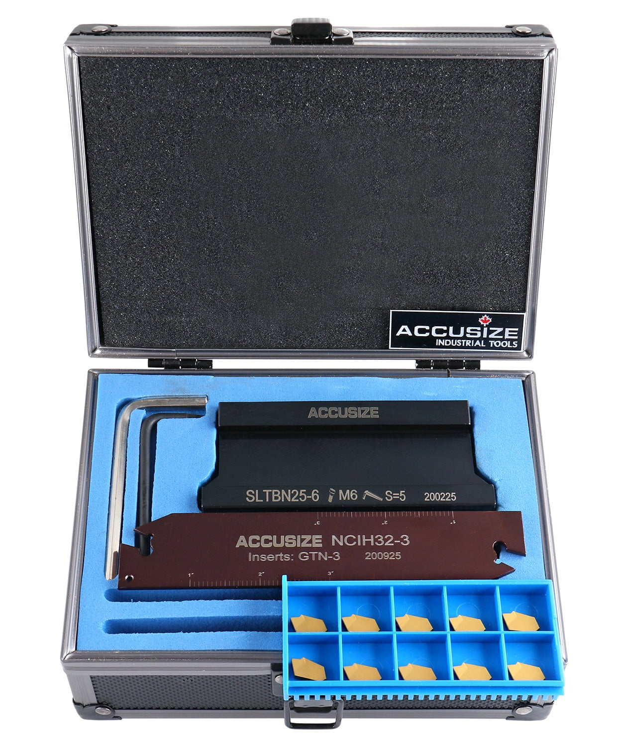 Accusize 1" Self-Lock Block SLTBN25.4-6 with 10 Pcs Gtn-3 Inserts ...