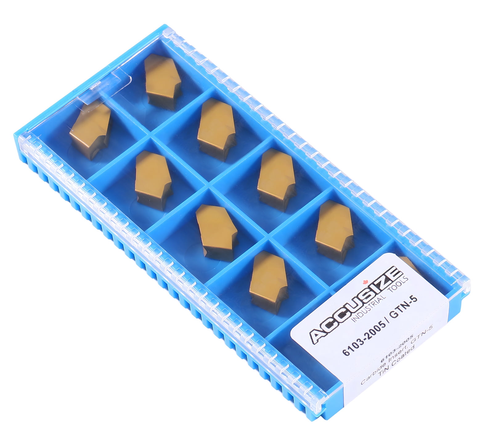 Accusize 10pcs GTN-5 TiN Coated Carbide Inserts, 2403-2006x10 - Walmart.com