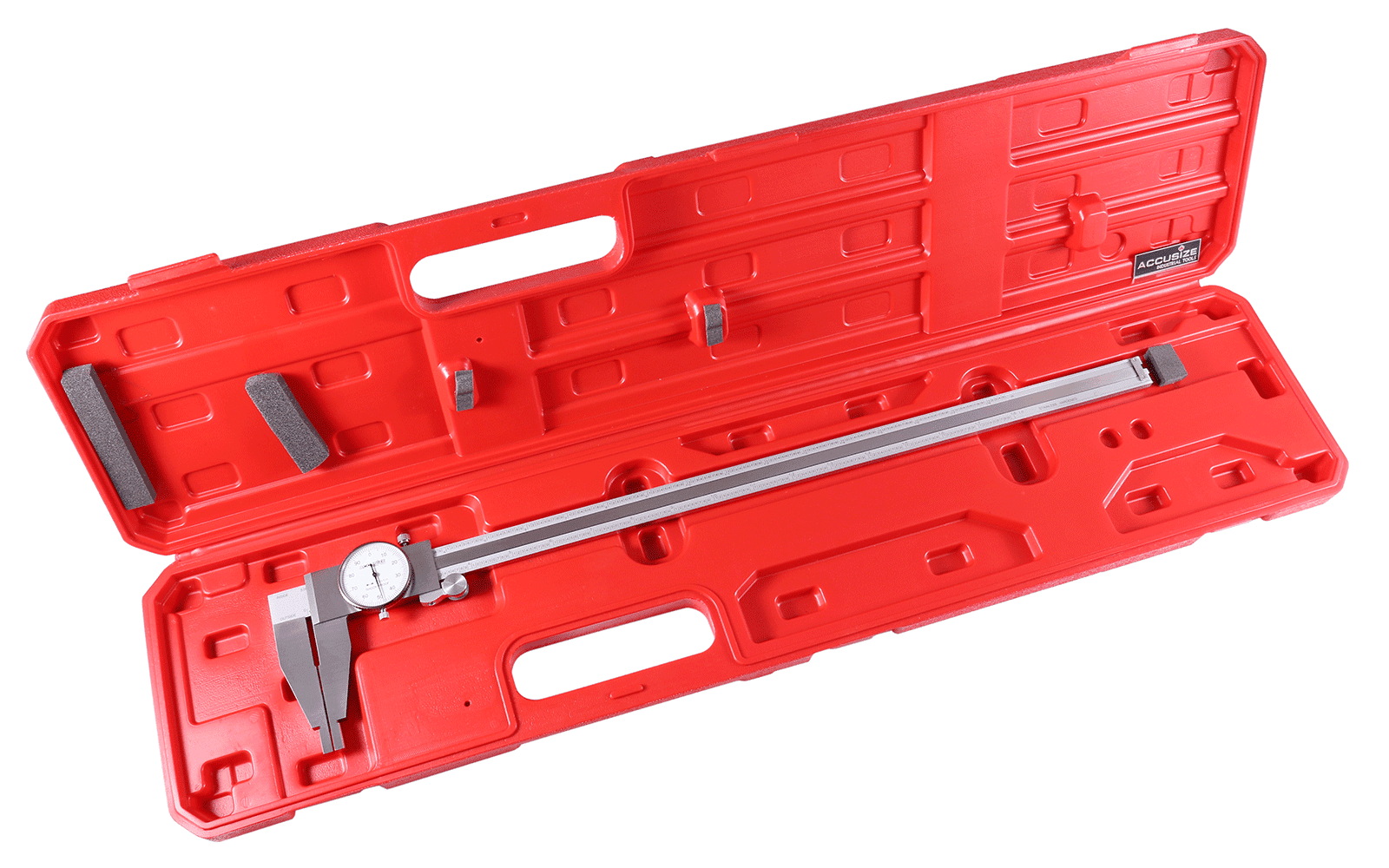 Accusize 18'' by 0.001'' Heavy-Duty Dial Caliper, Stainless Steel in ...