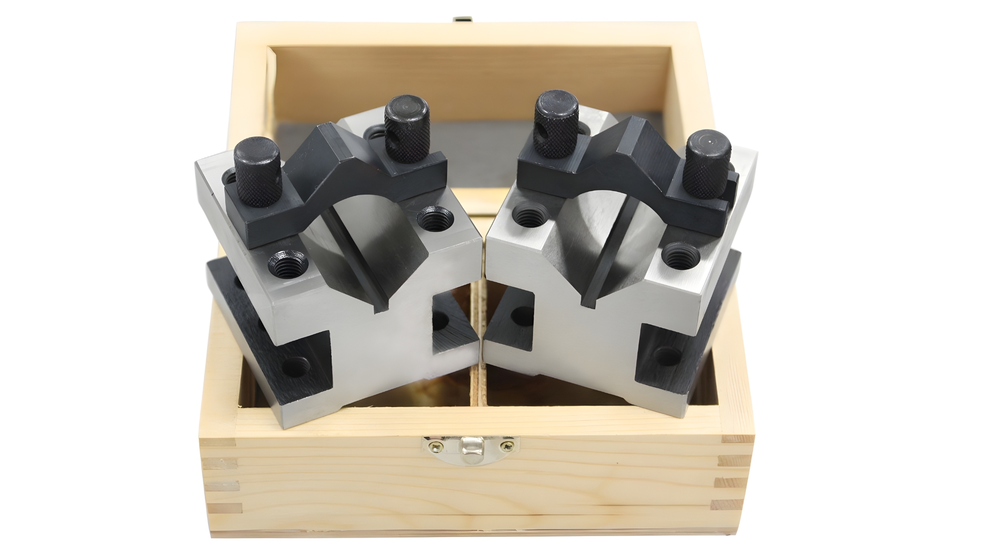Accusize 2-3/8'' x 2-3/8'' Ultra Precision V-Block and Clamp Set in ...