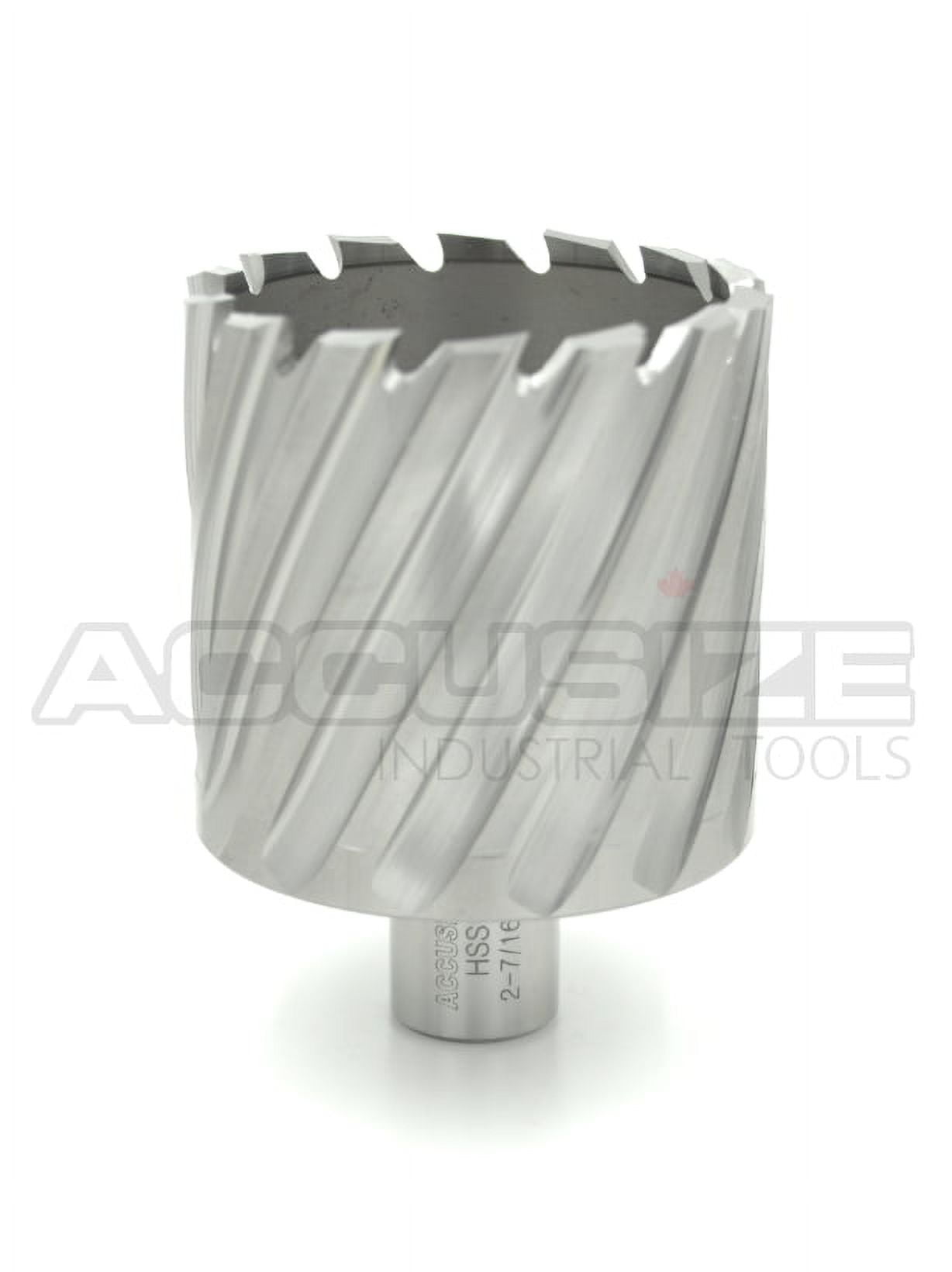 Accusize 2-7/16'' Cutting Dia, 1-1/4'' Weldon Shank, 2'' Cutting Depth ...