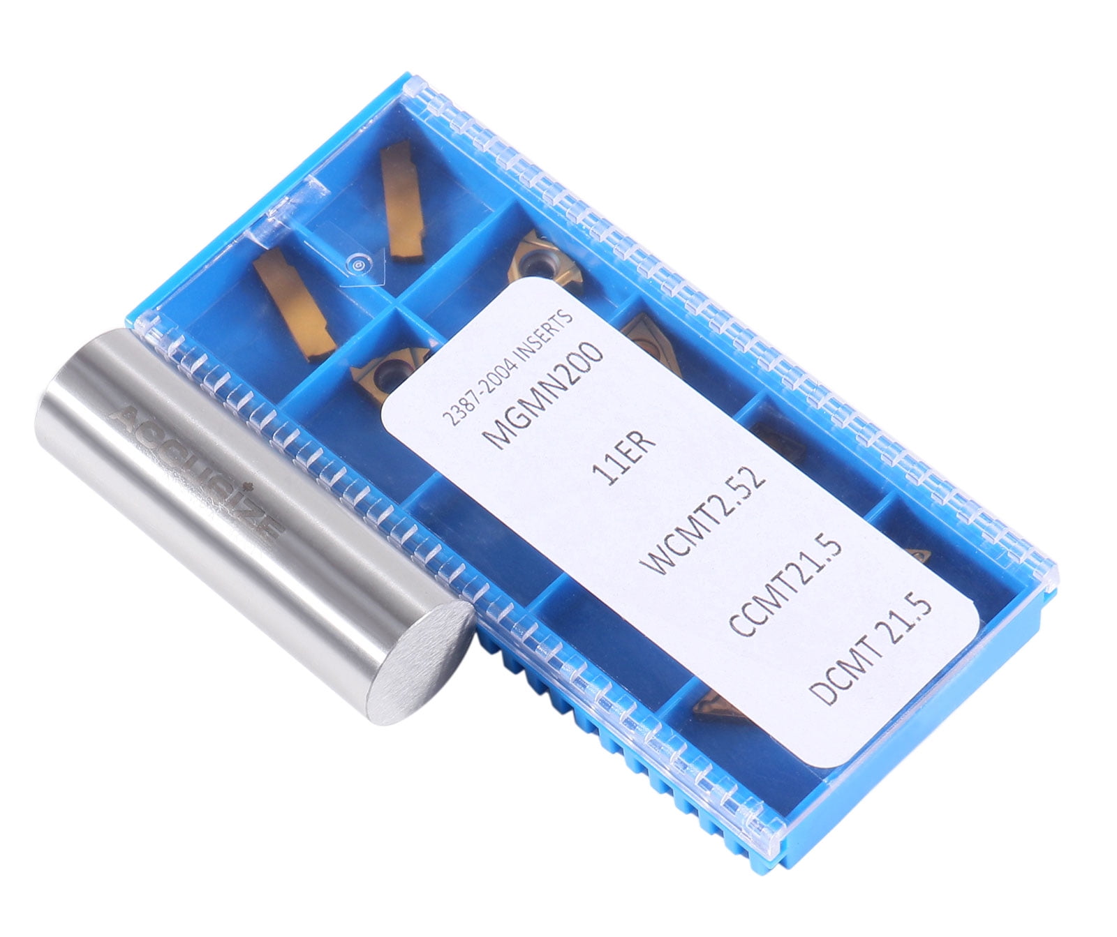 Accusize 2 Pc of Each Kind of Carbide Inserts for 2387-2004, CVD Coated ...