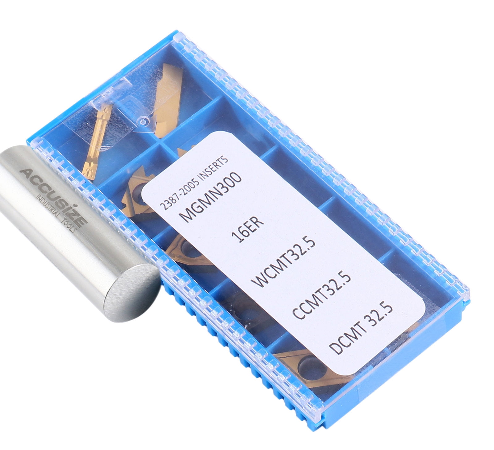 Accusize 2 Pc of Each Kind of Carbide Inserts for 2387-2005, CVD Coated ...