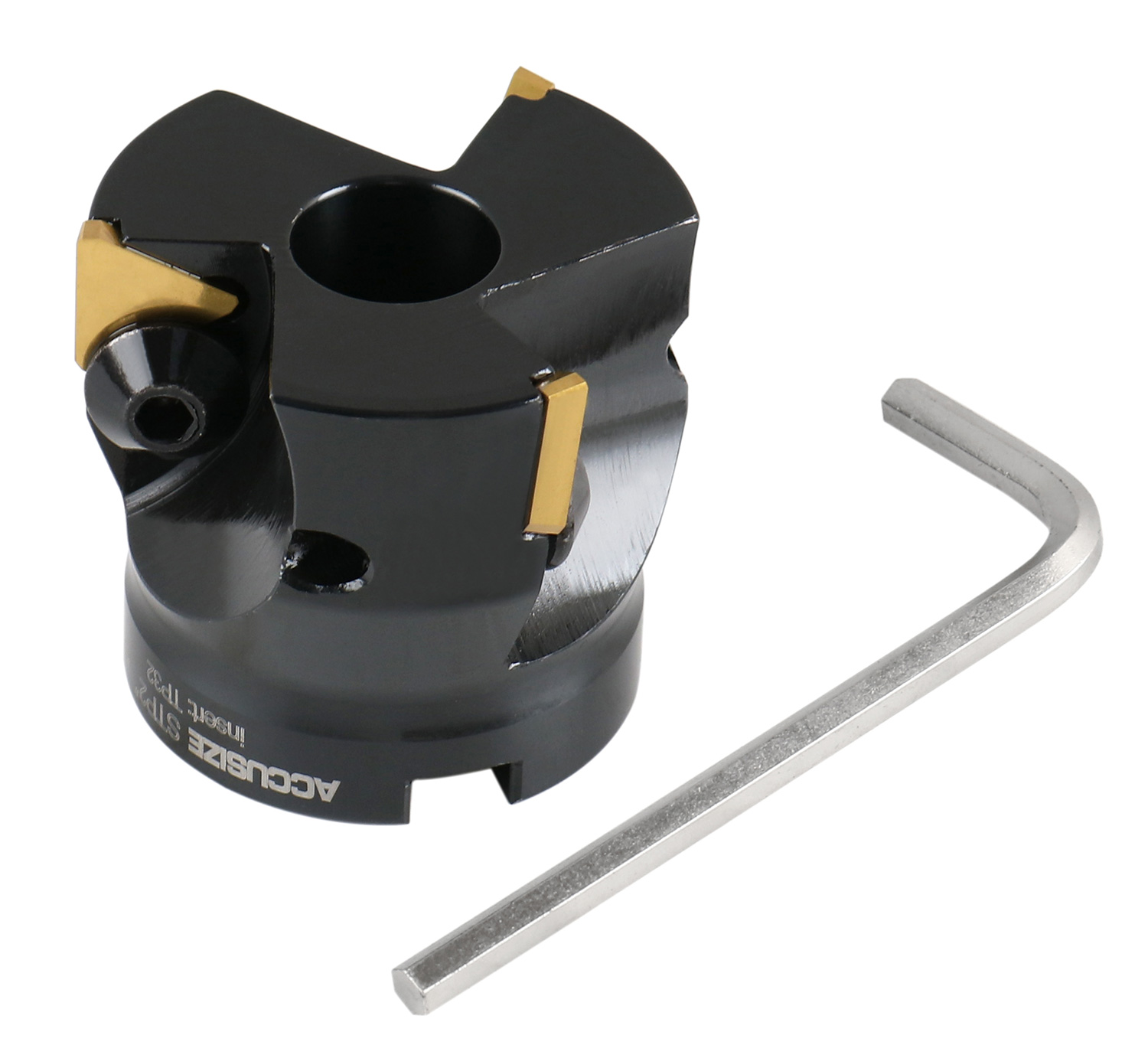 Accusize 2 inch Indexable Face Milling Cutter 90 Degree, Positive Rake ...