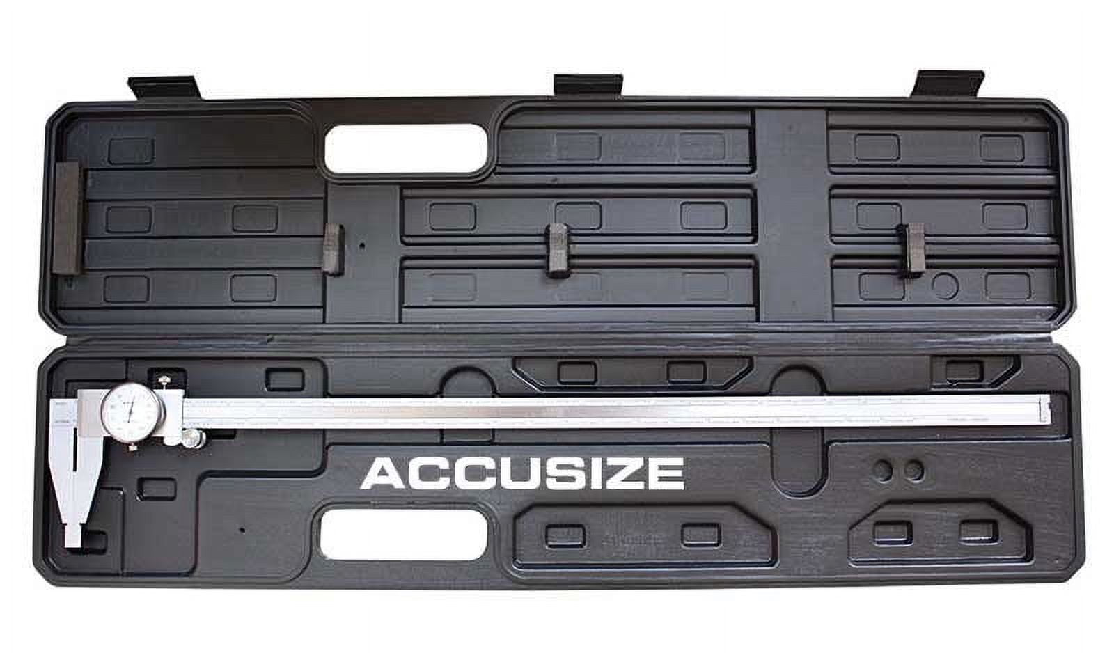 Accusize 24'' by 0.001'' Heavy-Duty Dial Caliper, Stainless Steel in ...