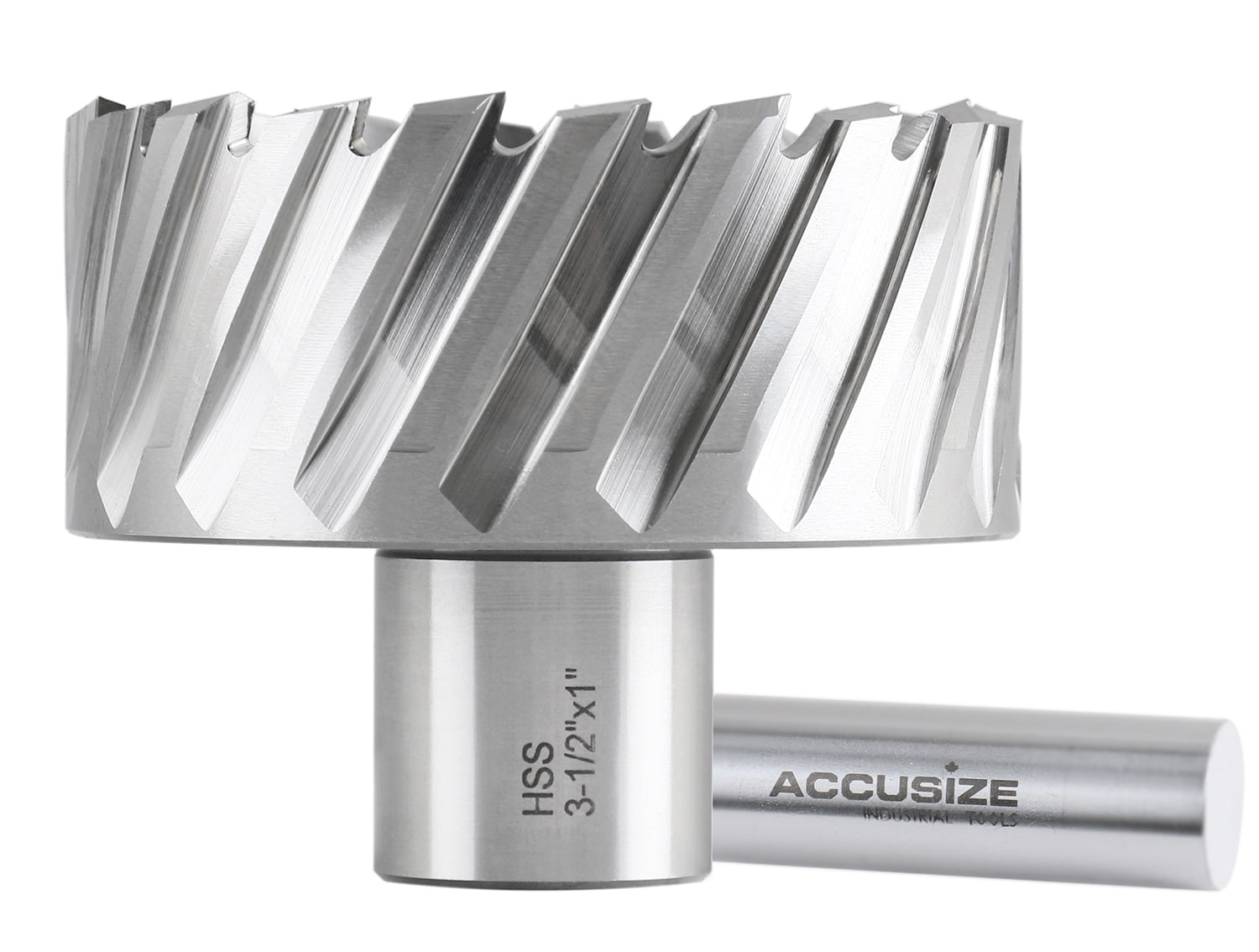 Accusize 3-1/2'' Cutting Dia, 1'' Cutting Depth, H.S.S. Annular Cutter ...