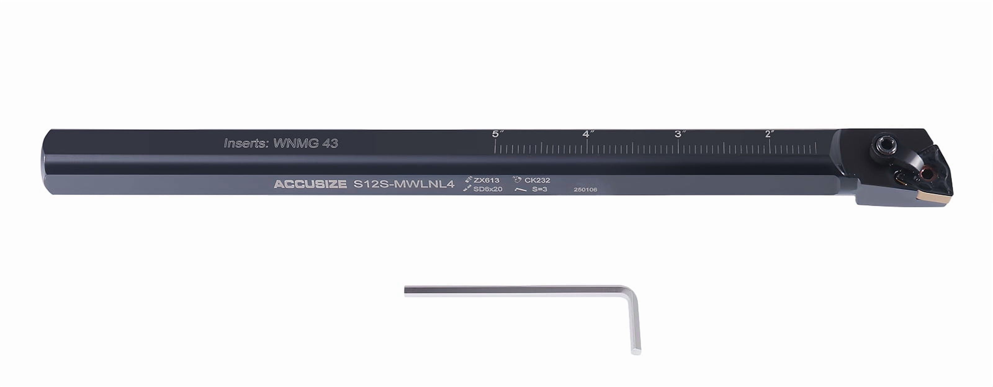 Accusize 3/4'' x 10'' Oal Left Hand S-Mwln Heavy-Duty Boring Bars with ...