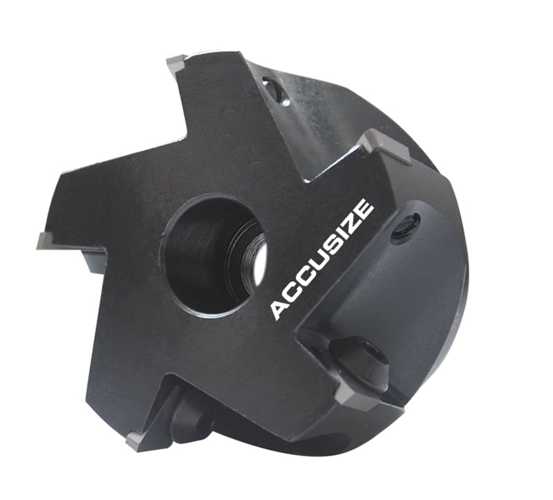 Accusize 3 inch Indexable Face Milling Cutter 90 Degree, Positive Rake ...