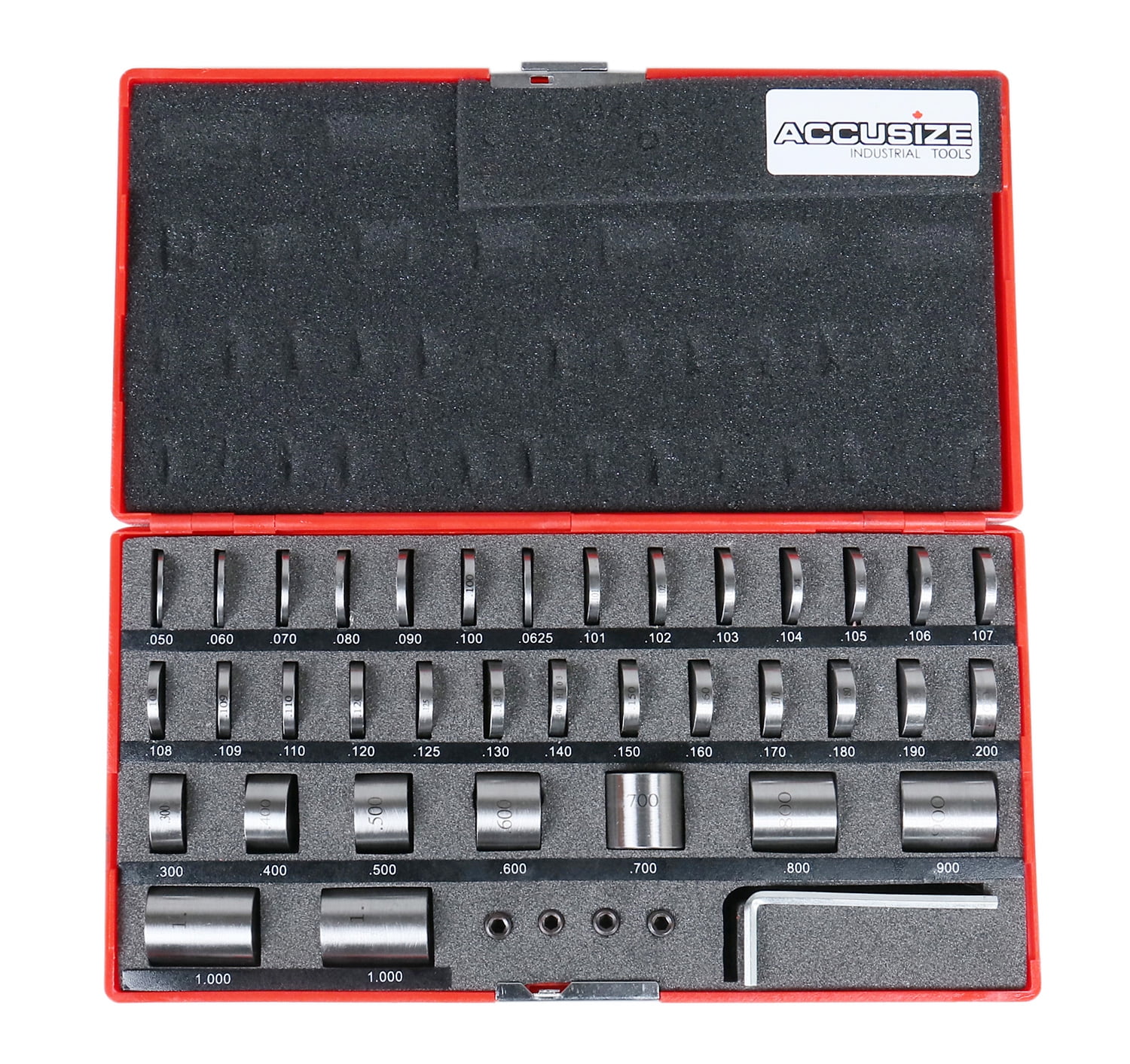 Accusize 36 Pc Steel Spacer Block Set in Fitted Case, 3604-7001 ...