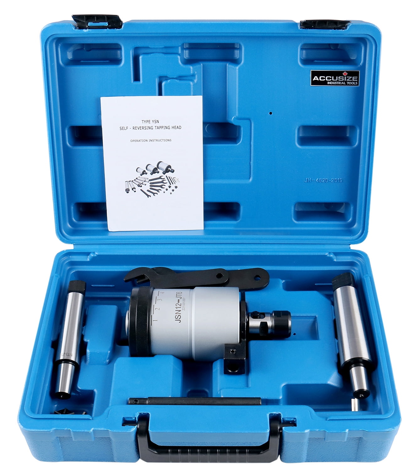 Accusize 4-1/2'' / M5-M12 Self-Reversing Tapping Head, 1/8'' Npt, Jt6 ...