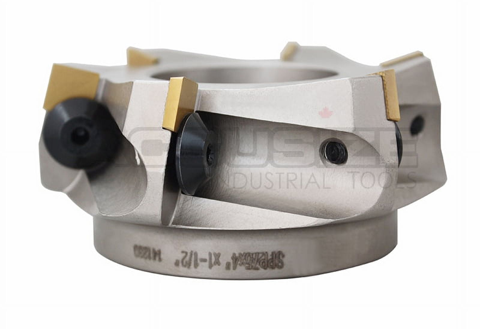 Accusize 4'' Dia Indexable Shell Mill Cutter, 75 Degree, Positive Rake ...