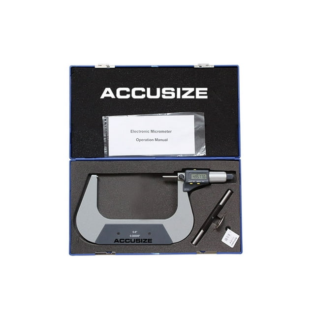 Accusize 5-6''/125-150mm Ip54 2 Keys Electronic Digital MicroMeter ...