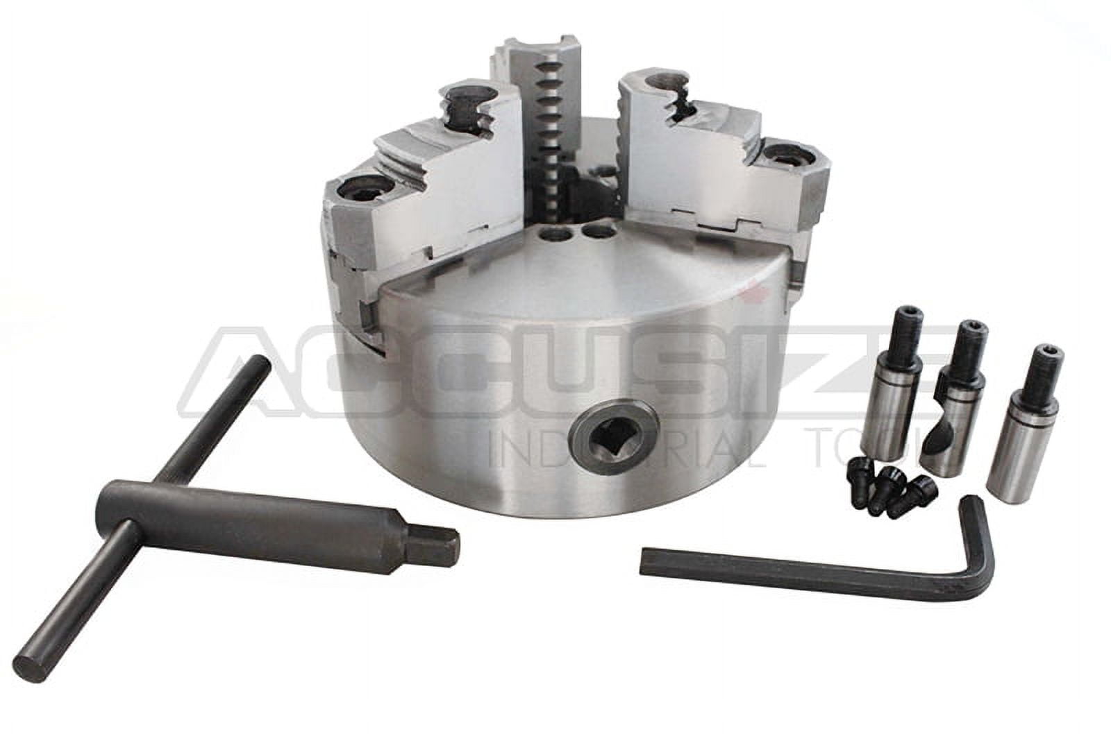 Accusize 6''/160mm 2-Piece Reversible Jaws 3-Jaw Chuck, D1-4, Direct ...