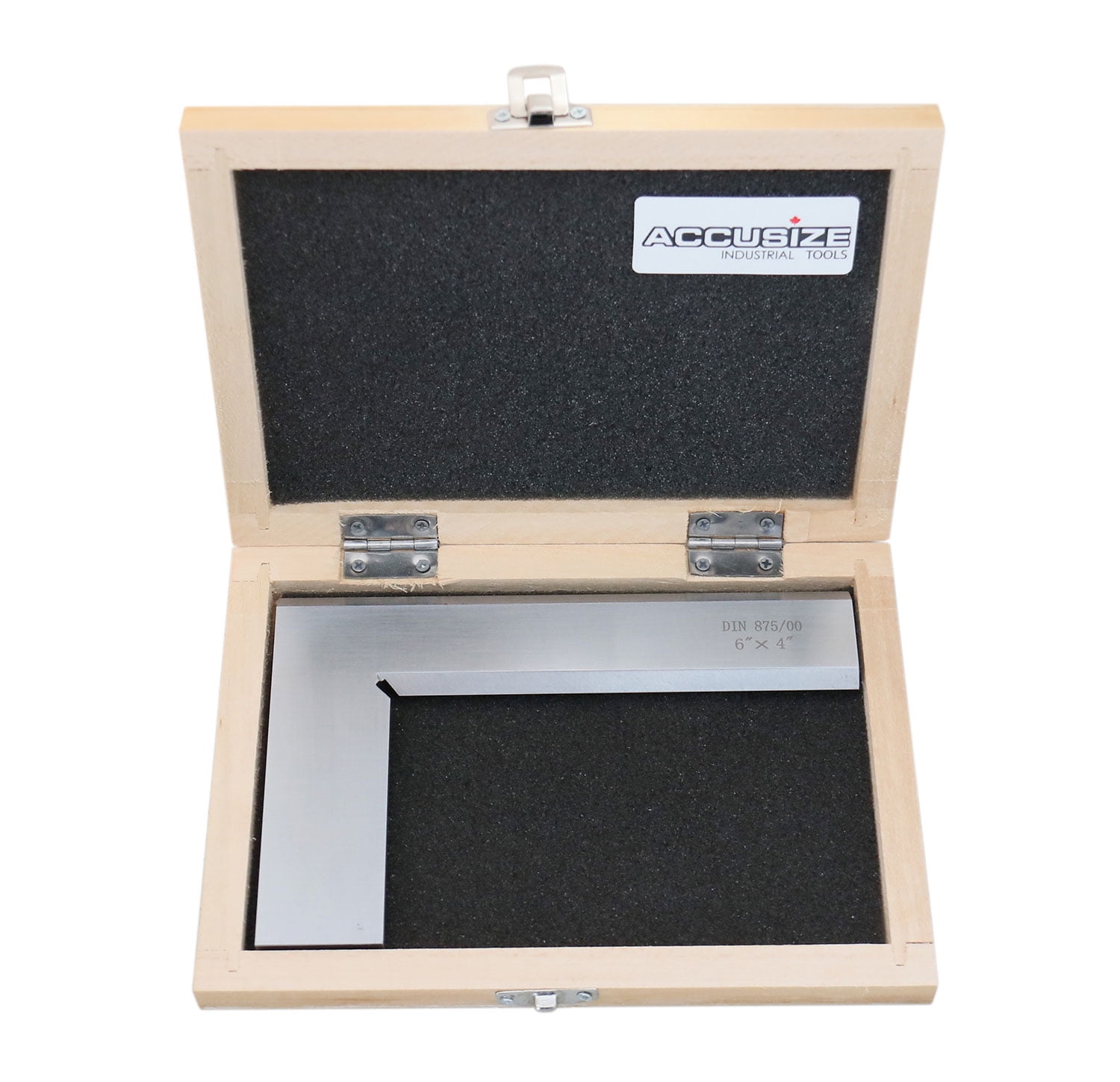Accusize 6'' by 4'', Grade 00, Precision Bevel Edge Blade Square, Din ...