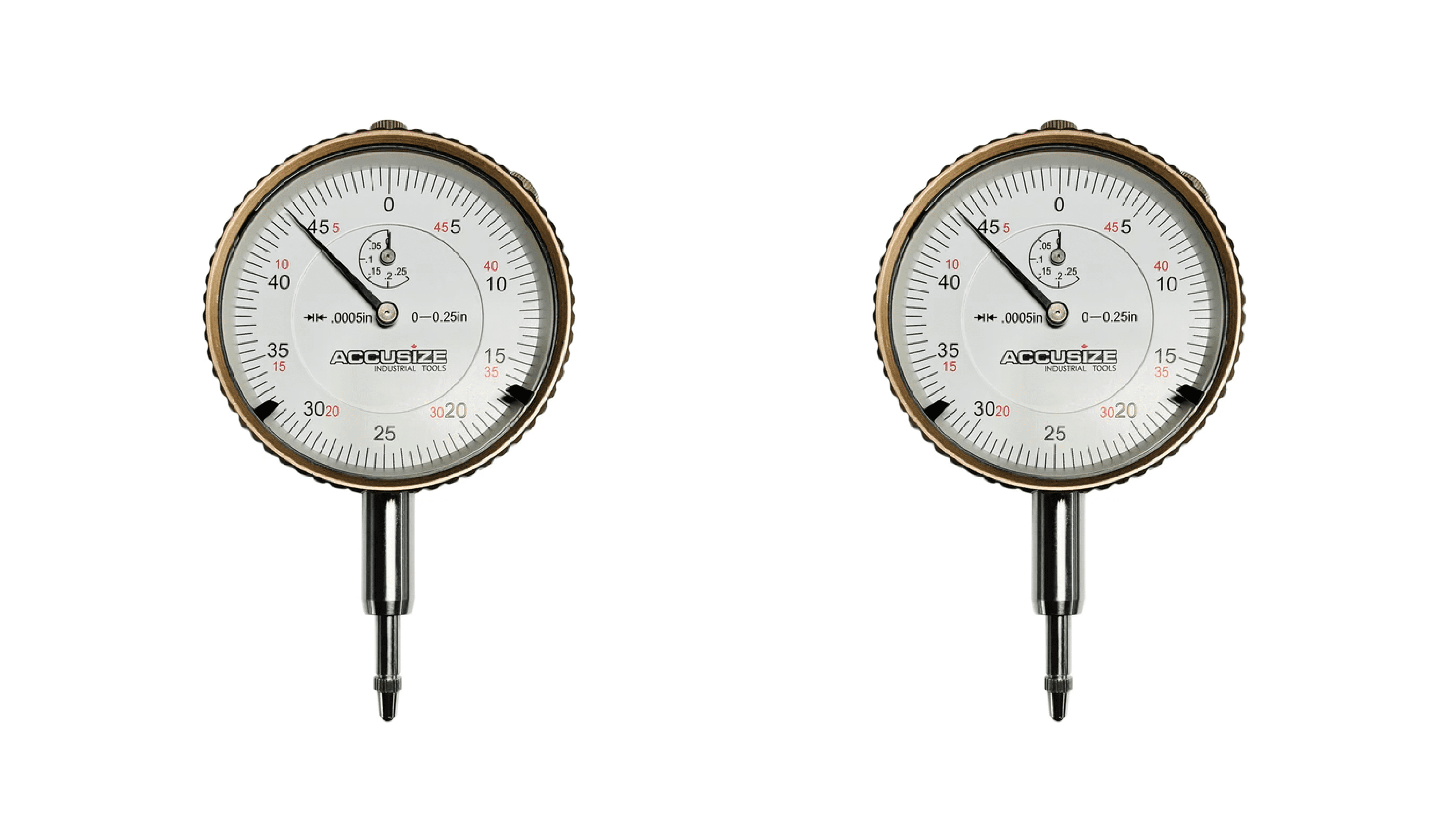 Accusize Agd2 Style 0-1/4'' by 0.0005'' Dial Indicator with Lug Back ...