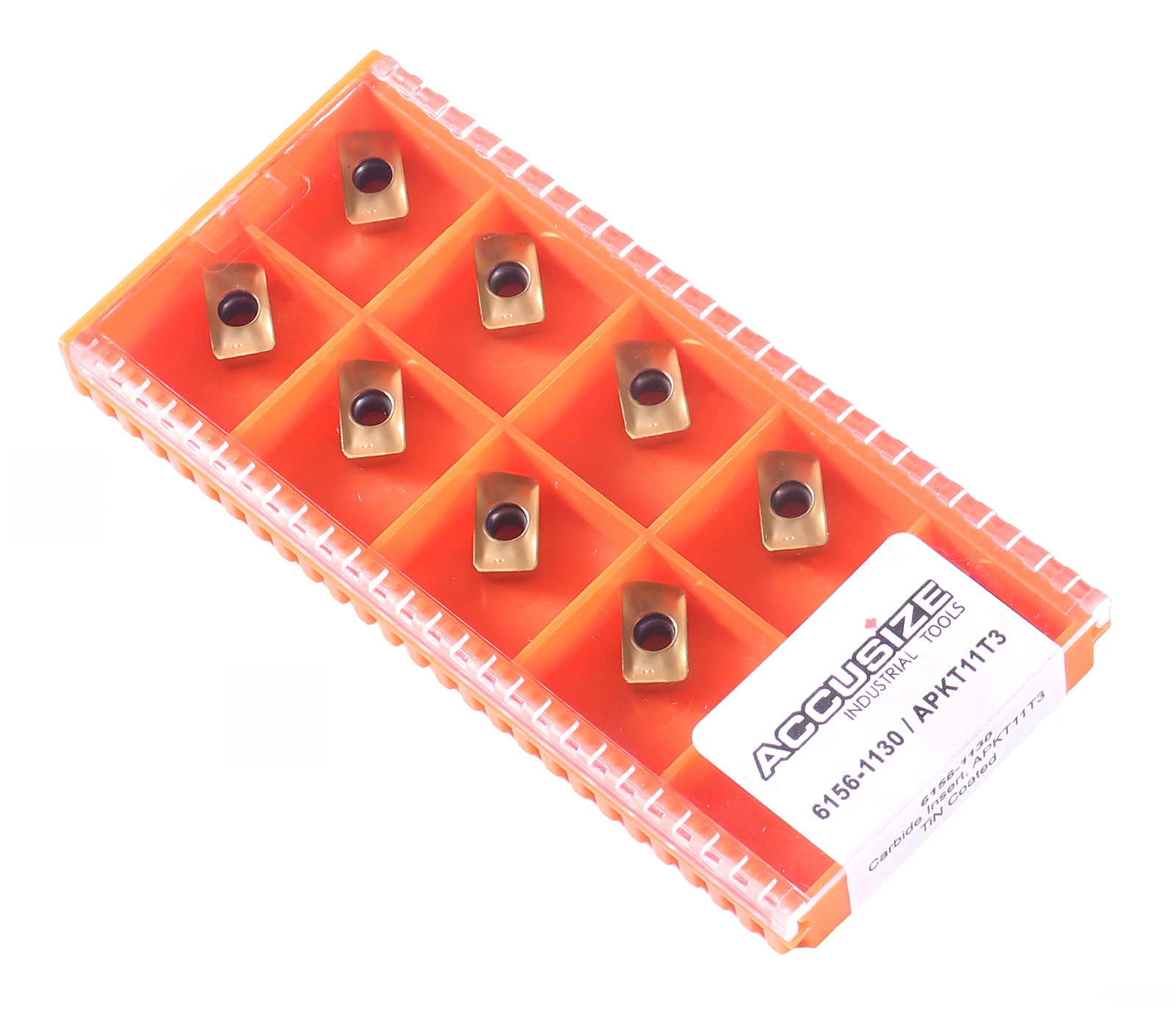 Accusize Apkt11t3 Tin Coating Carbide Inserts, 10 Pc, 0056-1130 ...