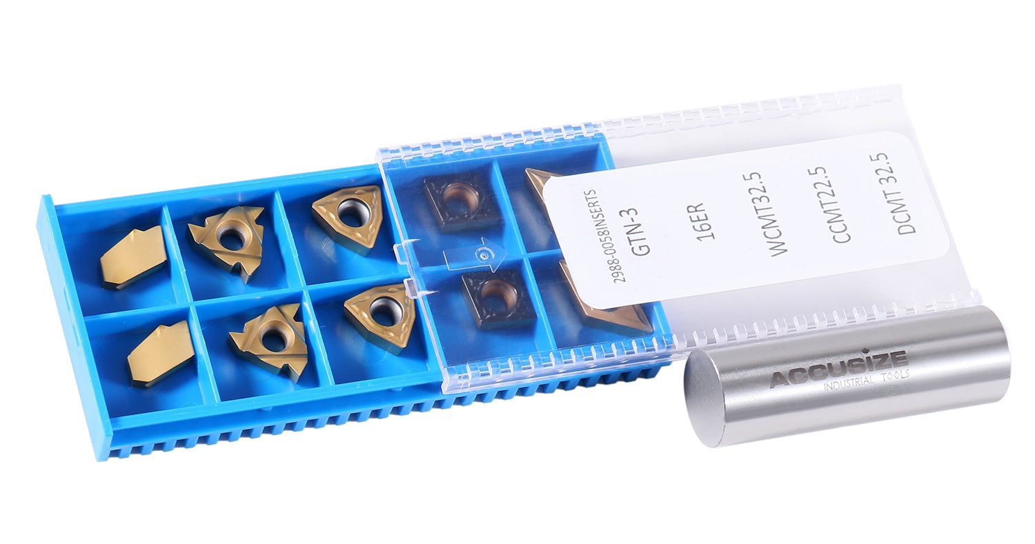 Accusize Carbide Inserts Kit for 2988-0058, CVD Coated and Tin Coated ...