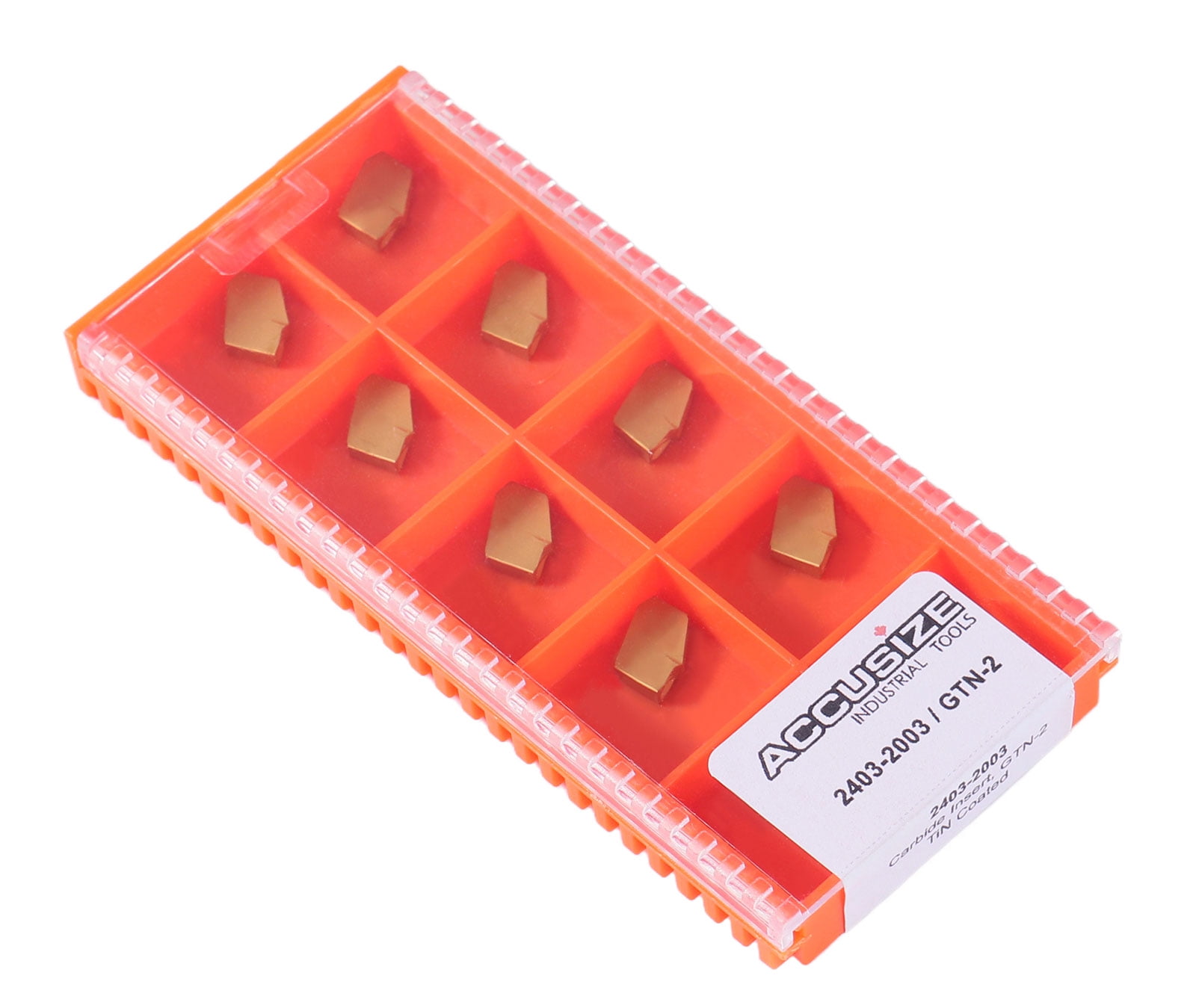 Accusize Gtn-2 Tin Coated Carbide Inserts, 10 Pcs/Box, 2403-2003x10 ...