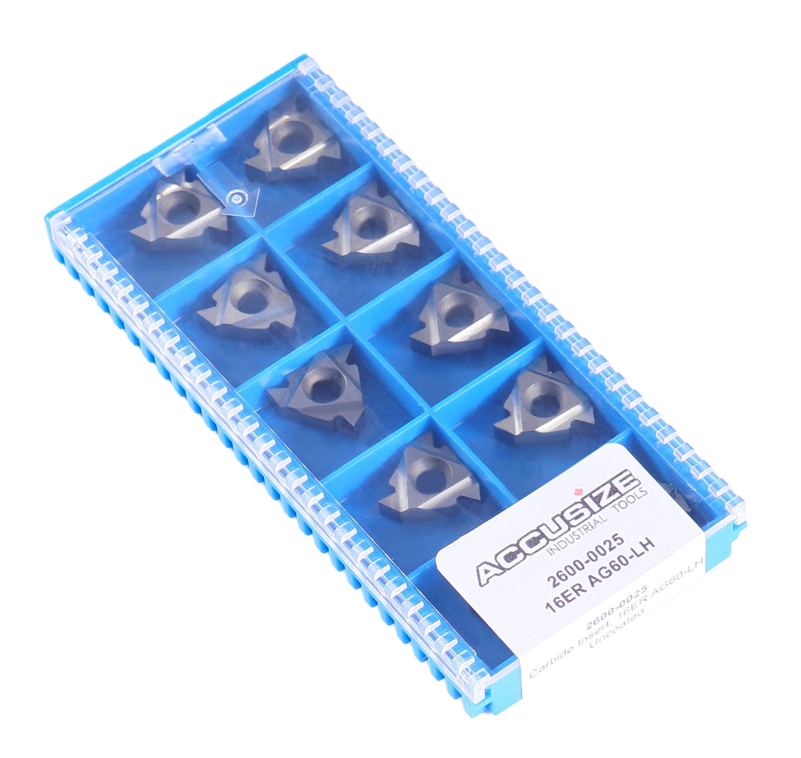 Accusize Industrial Tools 16ER AG60 Carbide Inserts, for External ...