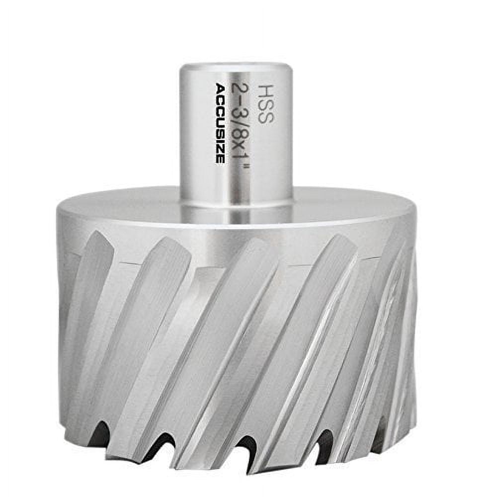 Accusize Industrial Tools 2-3/8" Cutting Dia x 1''"Cutting Depth H.S.S ...
