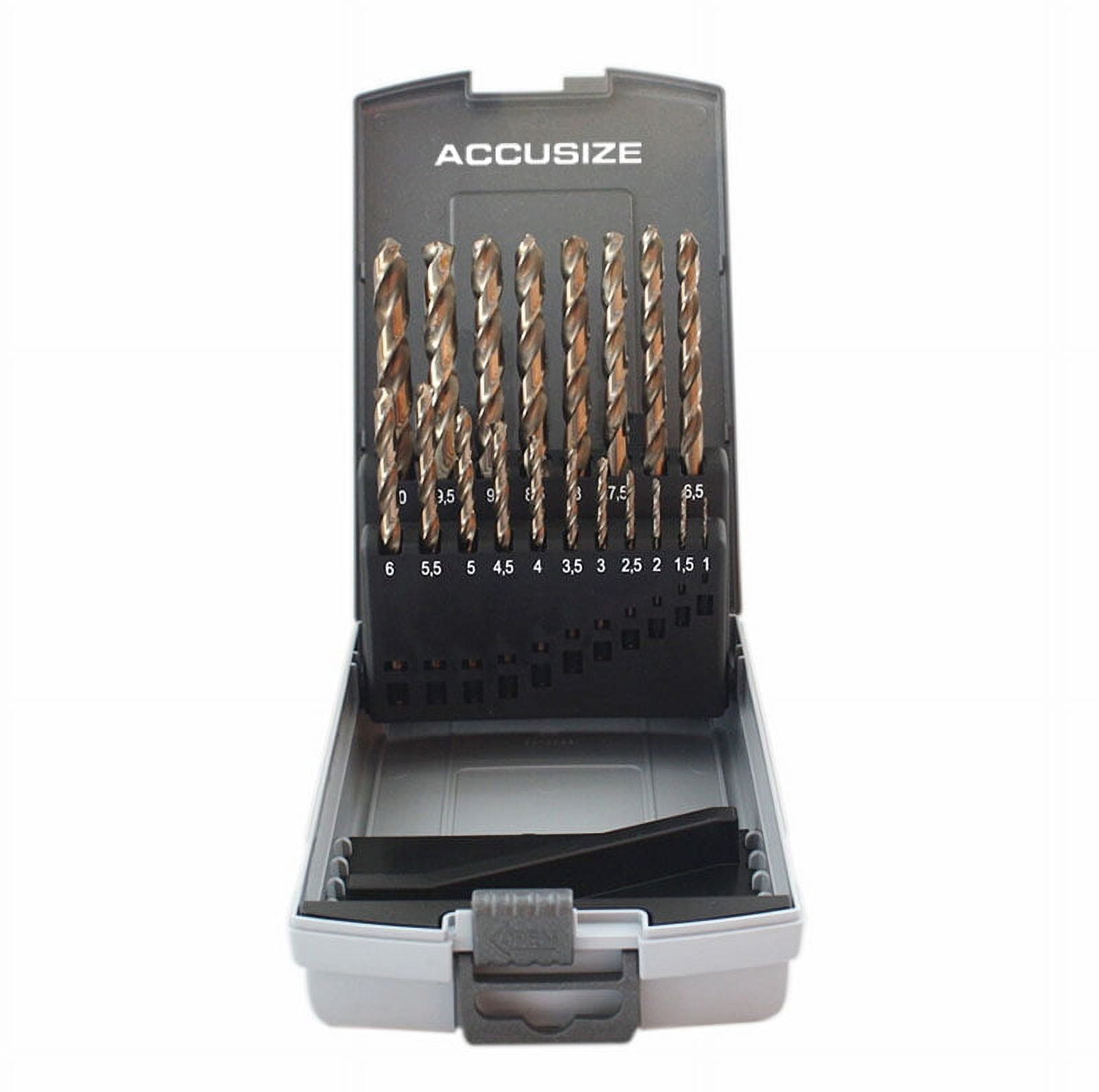 Accusize M35 H.S.S. Plus 5% Cobalt Metric Drill Set, 135 Deg Split ...