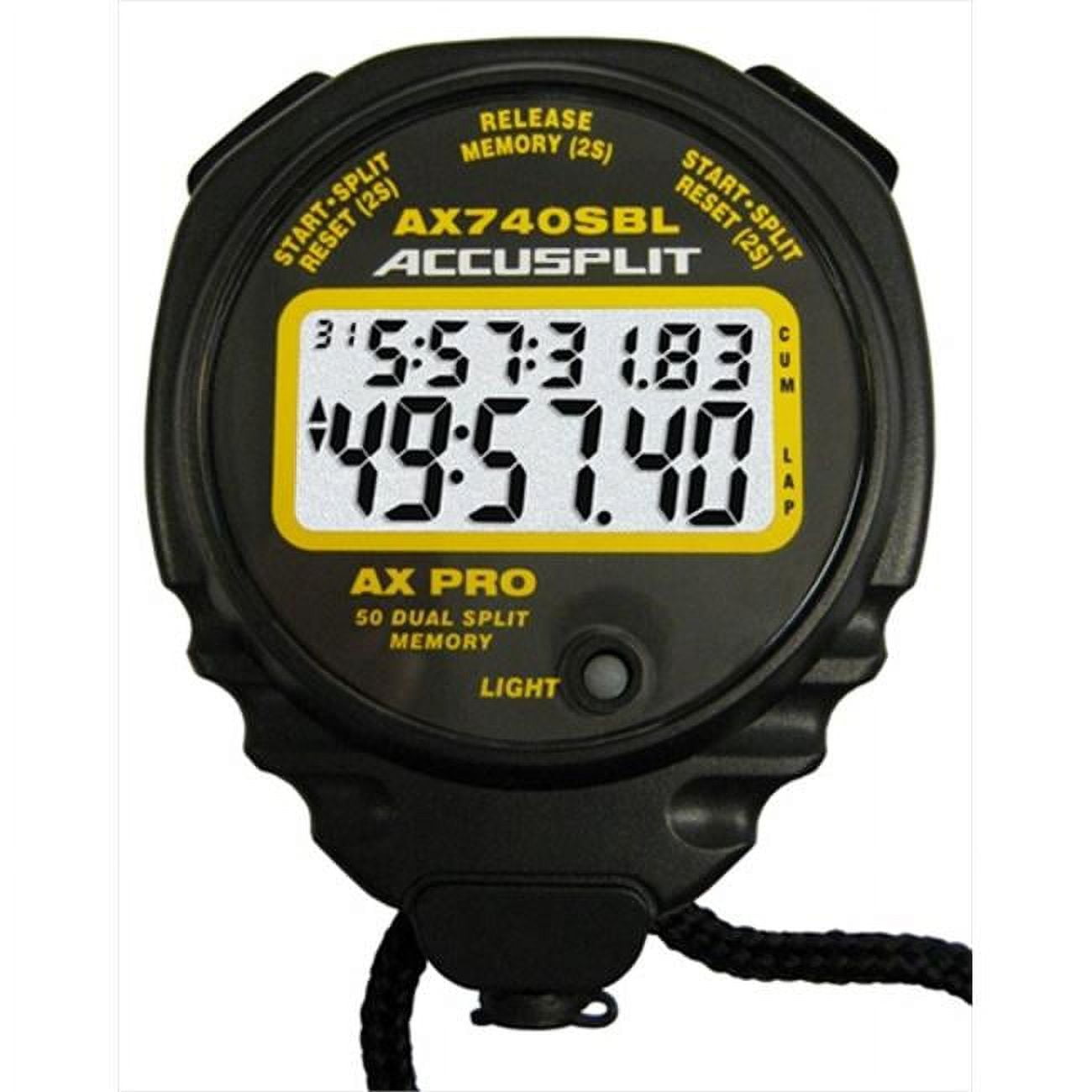 Accusplit AX740 Professional Dual Split Stopwatch with 50 Memories ...