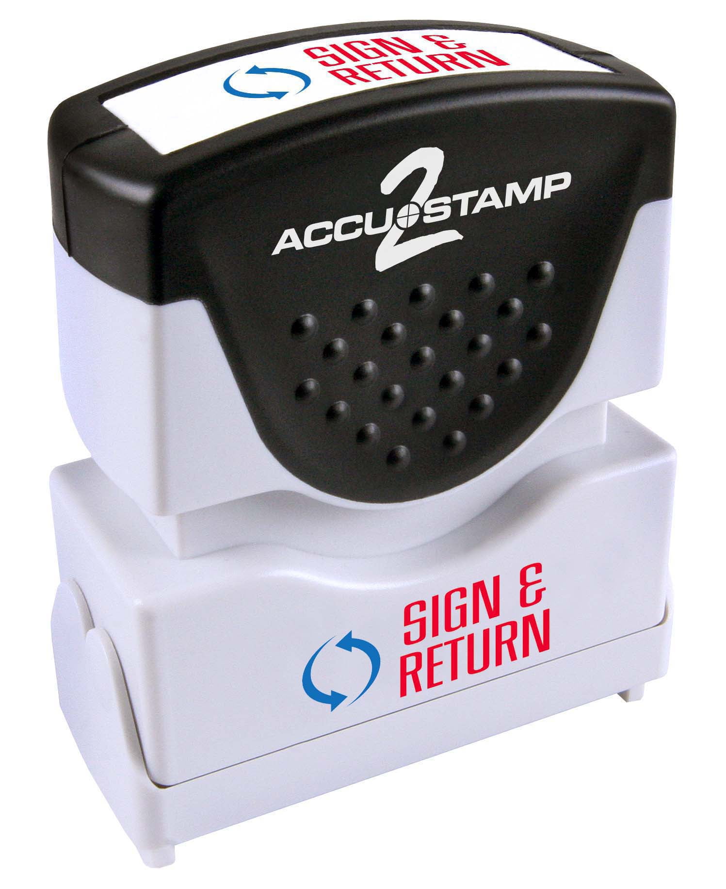 Accustamp2 Pre-Inked Message Stamp, SIGN & RETURN, 1/2" x 1-5/8 ...