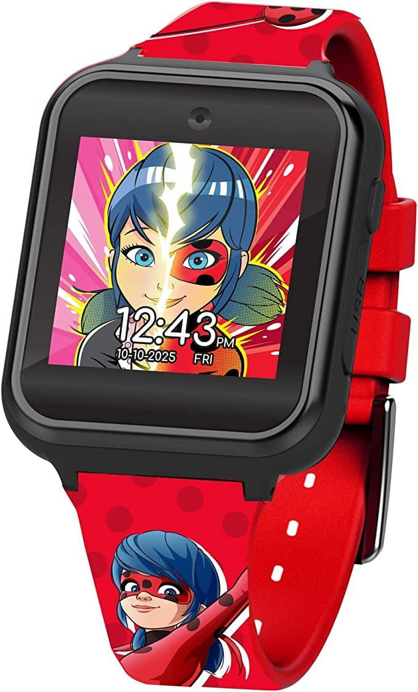 Accutime Miraculous Ladybug Kids Red Educational Learning Touchscreen ...