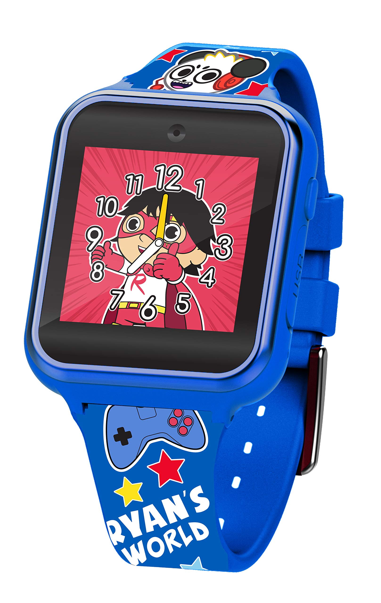 Accutime Kids Ryan's World Royal Blue Educational Learning Touchscreen ...