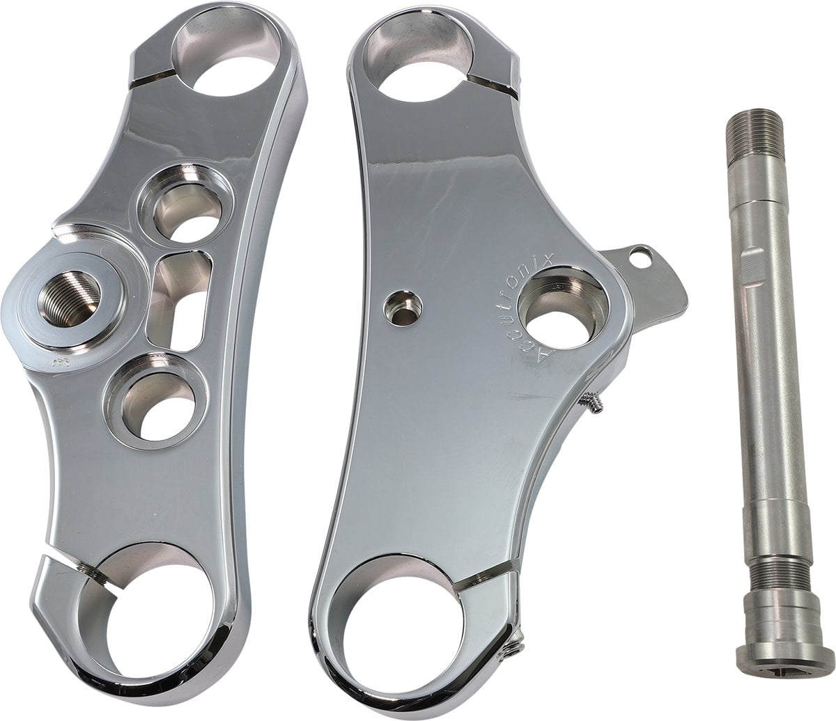 Accutronix 49mm Elite Chrome Triple Tree Set w/3° Rake (TWD349-ESC) - Walmart.com