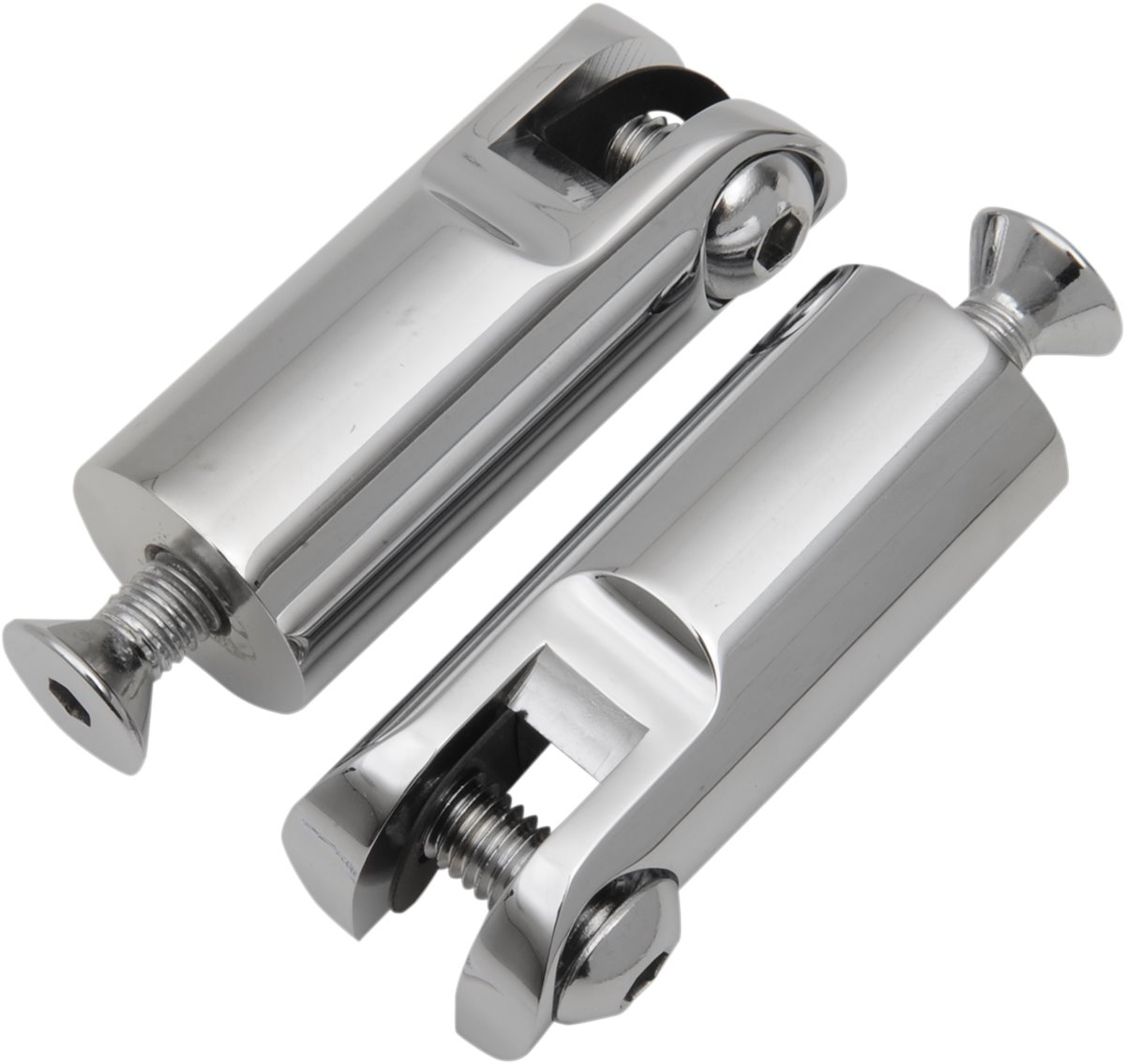 Accutronix Chrome Front Folding Footpeg Mounts for Forward Controls ...