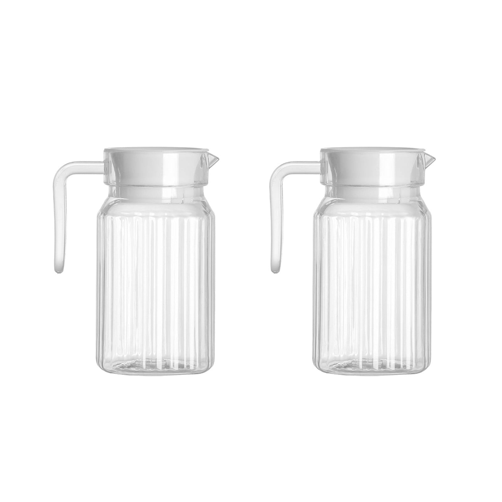 Acdanc 2-Pack Glass Pitcher,600ml PC Acrylic Tea Pitcher,Durable ...