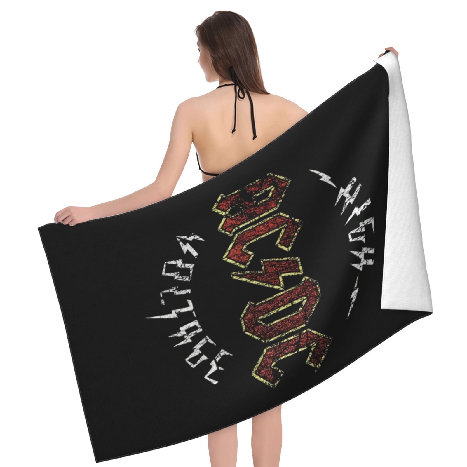Acdc Anime Towel Absorption Quick Dry Absorption Luxury Beach Towel ...