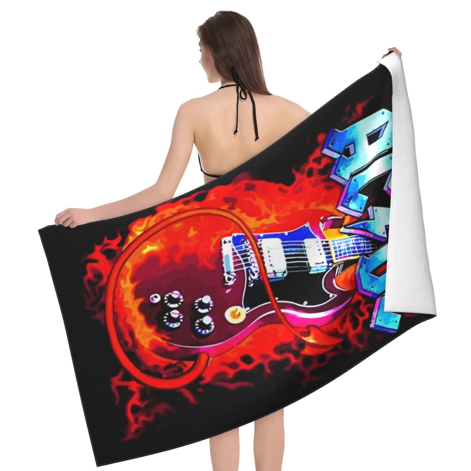 Acdc Anime Towel Absorption Quick Dry Absorption Luxury Beach Towel ...