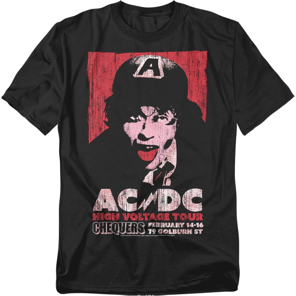 ACDC Comics T-Shirt High Voltage Live 1975 Unisex Graphic Tee For Men ...