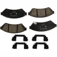 Acdelco 17D1075CHF2 Disc Brake Pad Set Front, Ceramic, Bonded, With ...